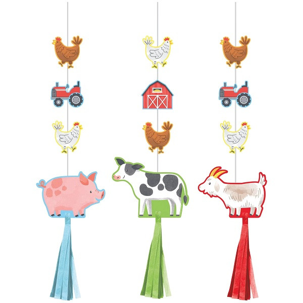Farm Animals Hanging Cutouts - Party Time, Inc.