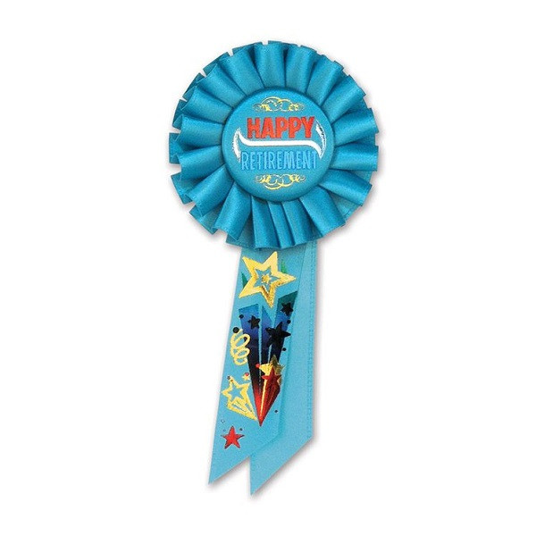 Happy Retirement Rosette - Party Time, Inc.