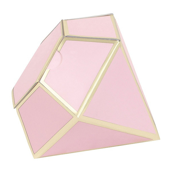 Foil Gold & Pink Diamond Shaped Favor Boxes - Party Time, Inc.