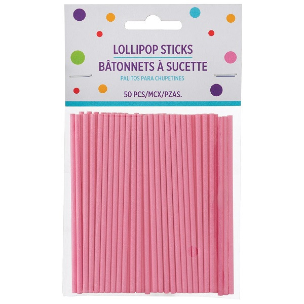 Pink Lollipop Sticks - Party Time, Inc.