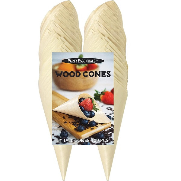 Small Wood Cones - Party Time, Inc.