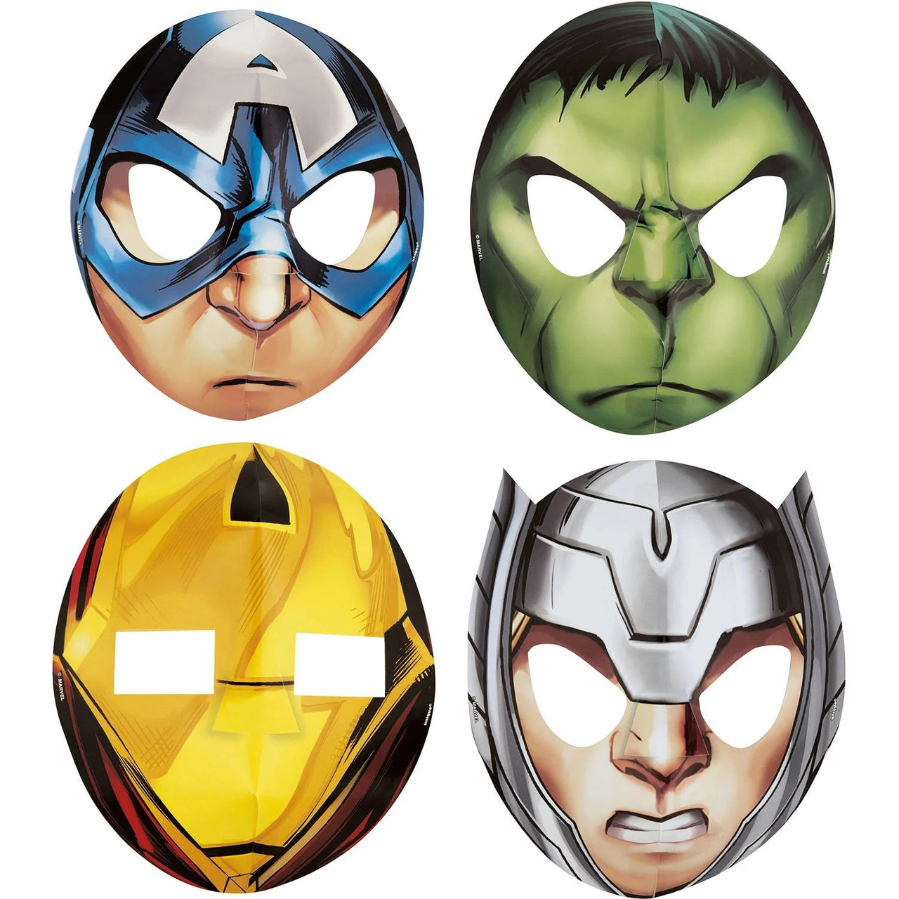 Avengers Paper Masks