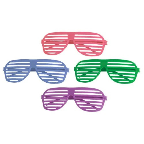 Neon Shutter Shades - Party Time, Inc.