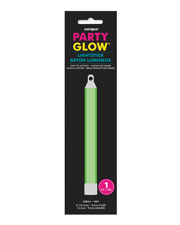 Party Glow Green Light Stick 6in