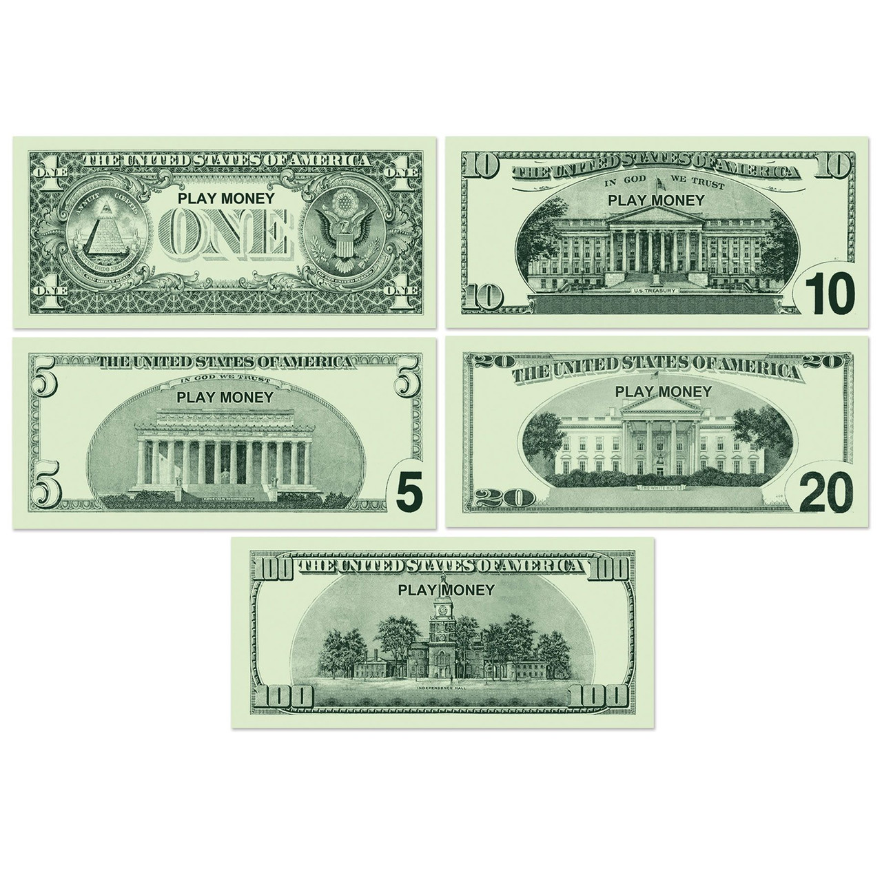 Large Casino Play Money - Party Time, Inc.