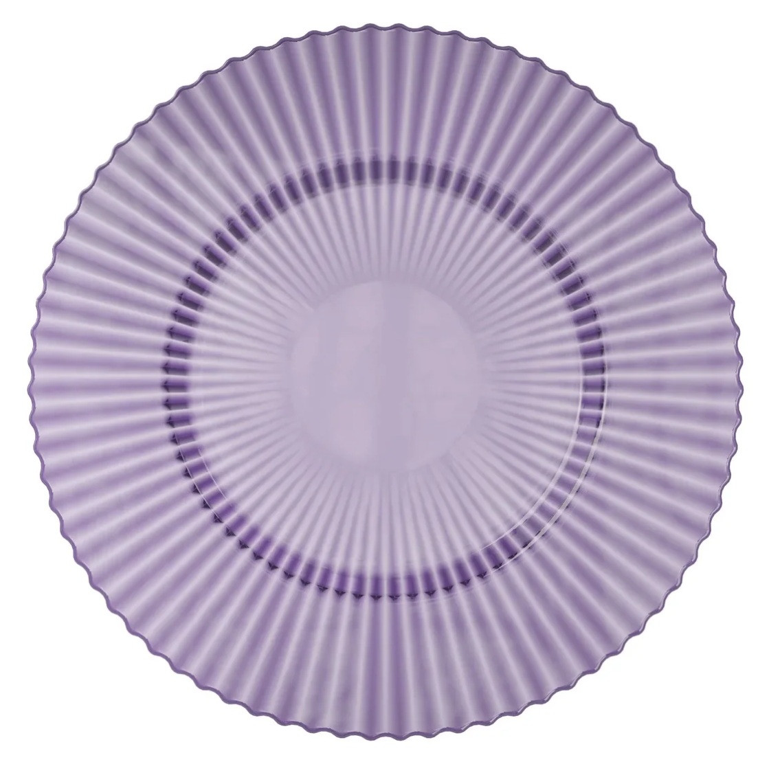 9in Amethyst Crystal Plastic Plates 10 Count - Party Time, Inc.