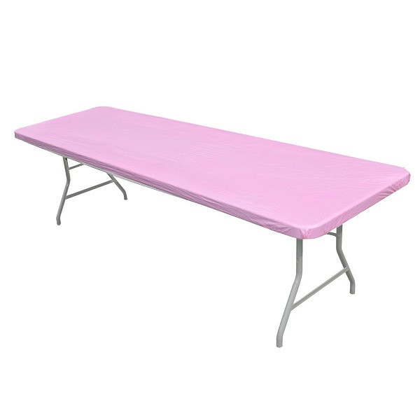 Banquet Table Kwik Cover 8ft x 30in - Pink - Party Time, Inc.
