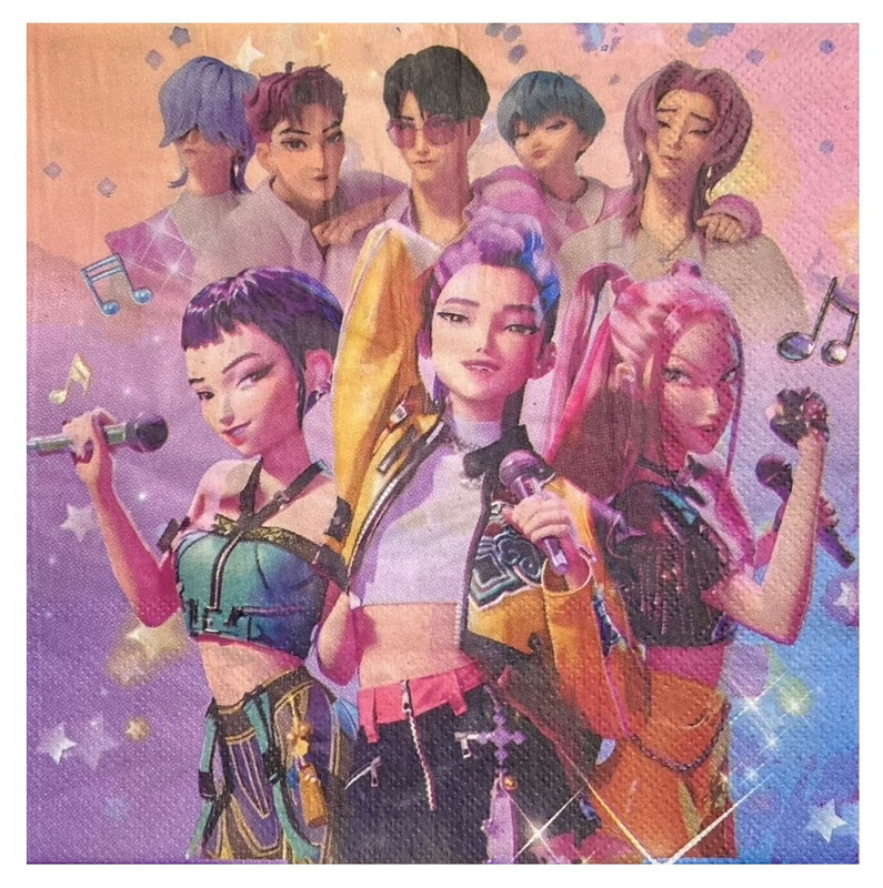 K Pop Demon Hunter Luncheon Napkins