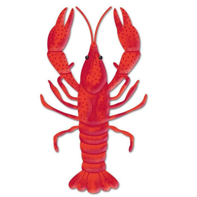 Metal Crawfish Shape Sign - Party Time, Inc.