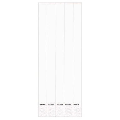 White Security Bands 100ct