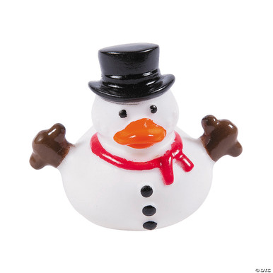 Snowman Rubber Duck