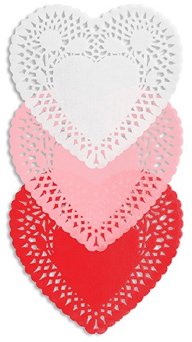 Heart Shaped Paper Doilies