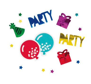 Party Shapes Foil Confetti - Party Time, Inc.