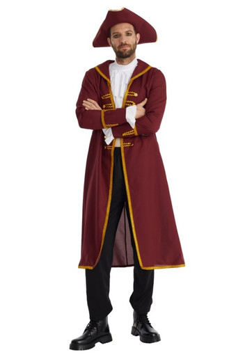 Pirate Captain Red Adult - Party Time, Inc.