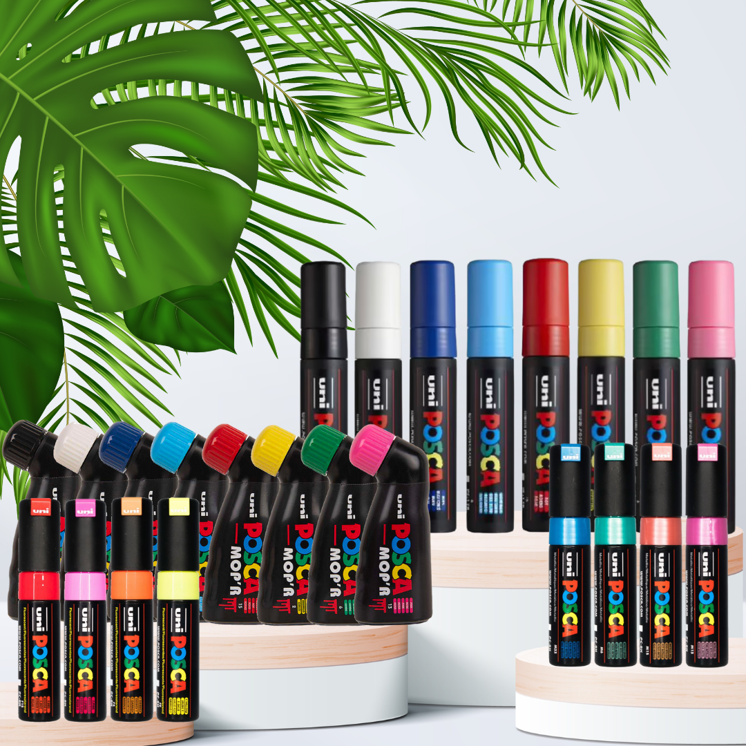 PoscART The Big Job Coverage Set 24 Large-Scale POSCA Markers