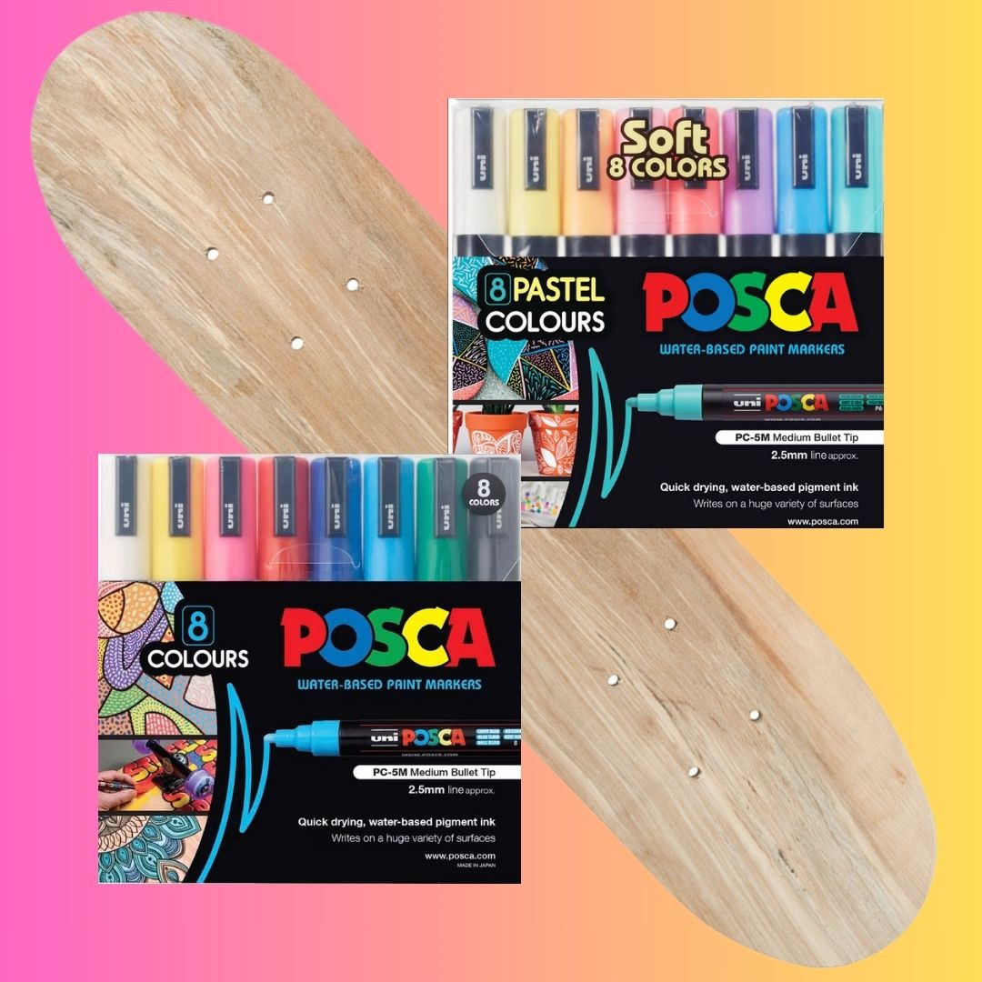 DIY Skateboard & Posca Marker Kit 1 | Custom Street Art Creation | PoscART