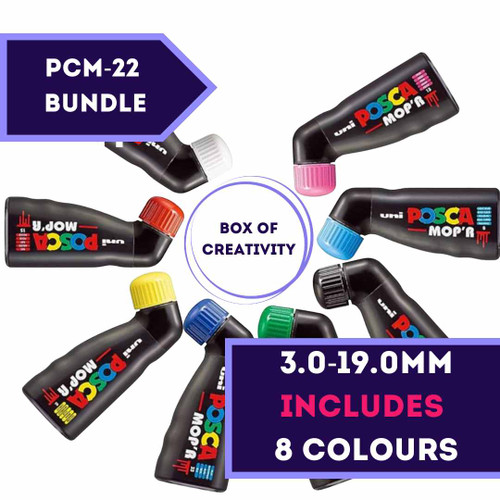 POSCA PCM-22 MOPR Paint Marker Set 8 Colours
