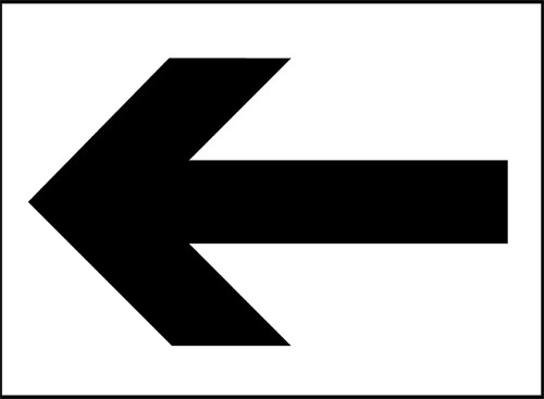 Arrow-left sign - Signs 2 Safety