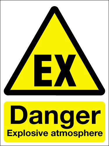 Danger explosive atmosphere sign - Signs 2 Safety