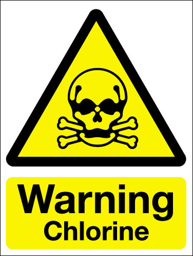 Warning chlorine sign - Signs 2 Safety