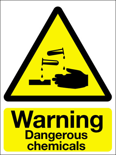 Warning Dangerous Chemicals Sticker Signs 2 Safety Warning Dangerous Chemicals Sticker Signs 2 Safety