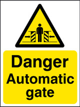 Danger Automatic gate