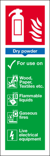 Fire Extinguisher sign - Dry powder - Signs 2 Safety