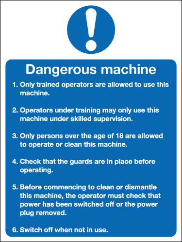 Dangerous machine...sign - Signs 2 Safety