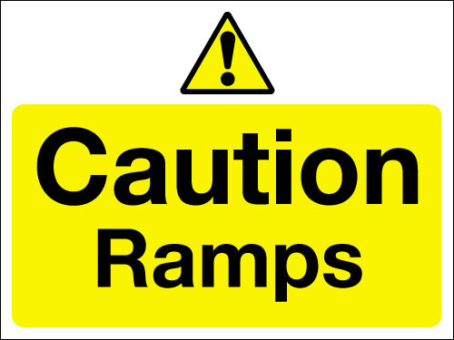 Caution ramps sign - Signs 2 Safety