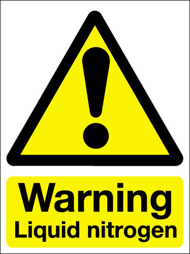 Warning liquid nitrogen sign - Signs 2 Safety