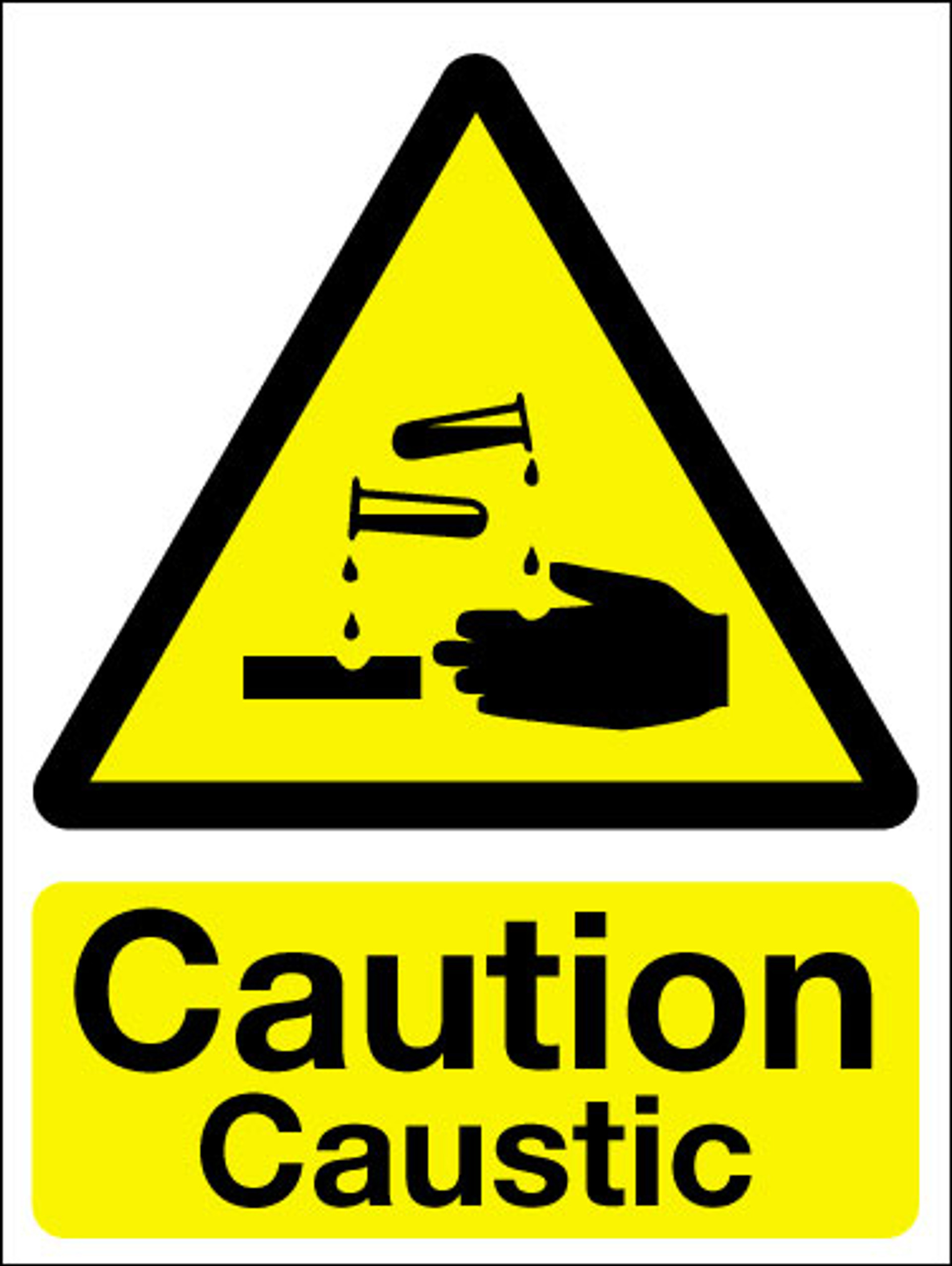 Caution caustic sign - Signs 2 Safety Caution caustic sign - Signs 2 Safety