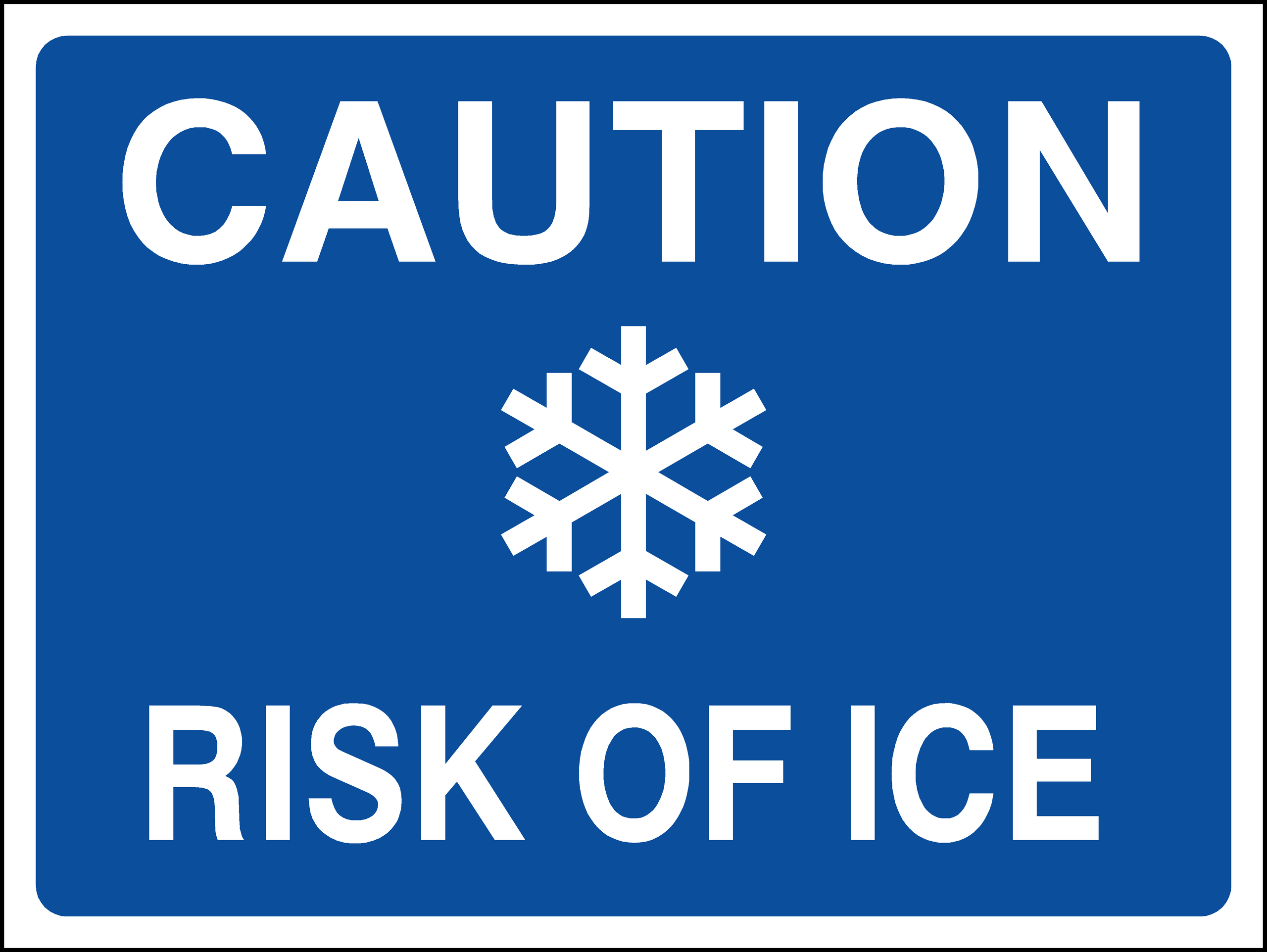 Caution Risk of Ice