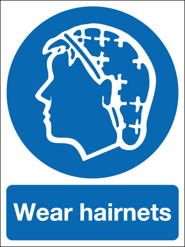 Wear hairnets sign - Signs 2 Safety