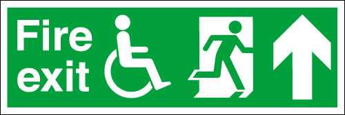Fire exit up sign at lowest price