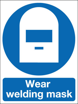 Wear welding mask sign - Signs 2 Safety