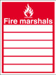 Fire marshals sign - Signs 2 Safety
