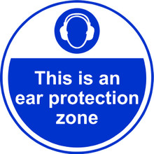 Ear protection zone Anti-slip - Signs 2 Safety