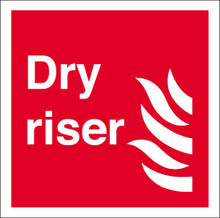 Dry riser sign - Signs 2 Safety