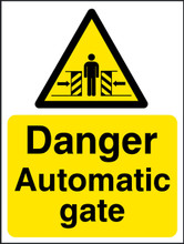 Danger Automatic gate