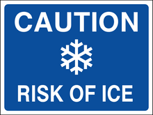 Caution Risk of Ice