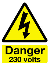 Danger 230 volts sign - Signs 2 Safety