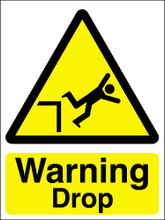 Warning drop sign - Signs 2 Safety