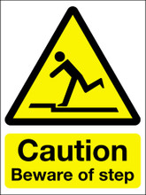Caution beware of step sign - Signs 2 Safety