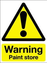 Warning paint store sign - Signs 2 Safety