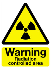 Warning radiation controlled area sign - Signs 2 Safety