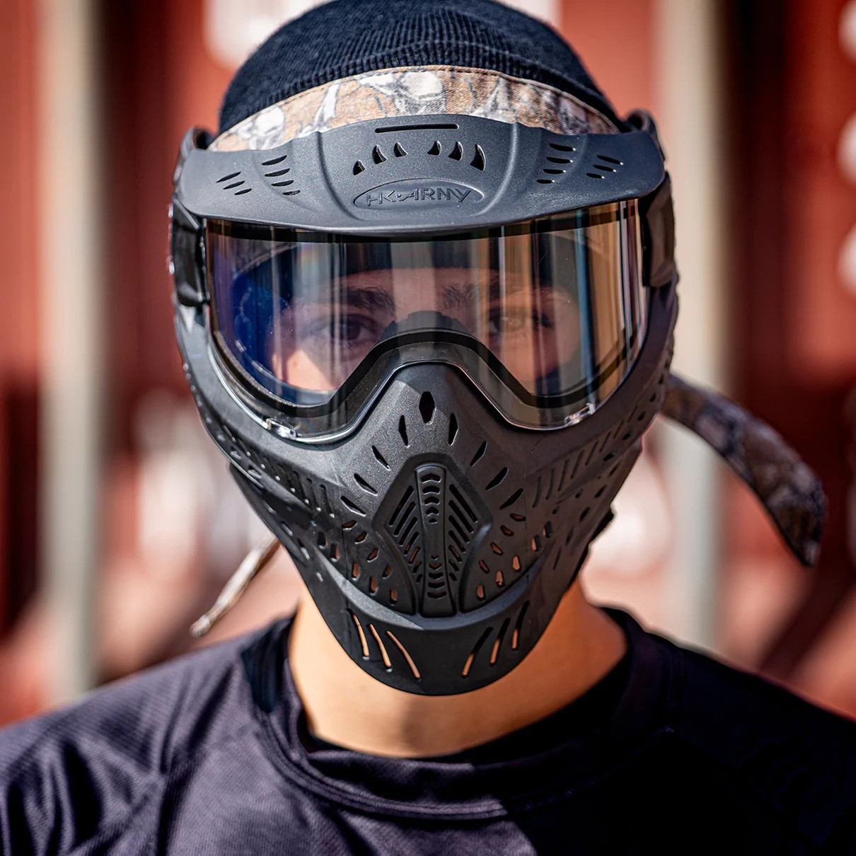 HSTL GOGGLE - BLACK / Clear single pane Lens - PAINTBALL DIRECT
