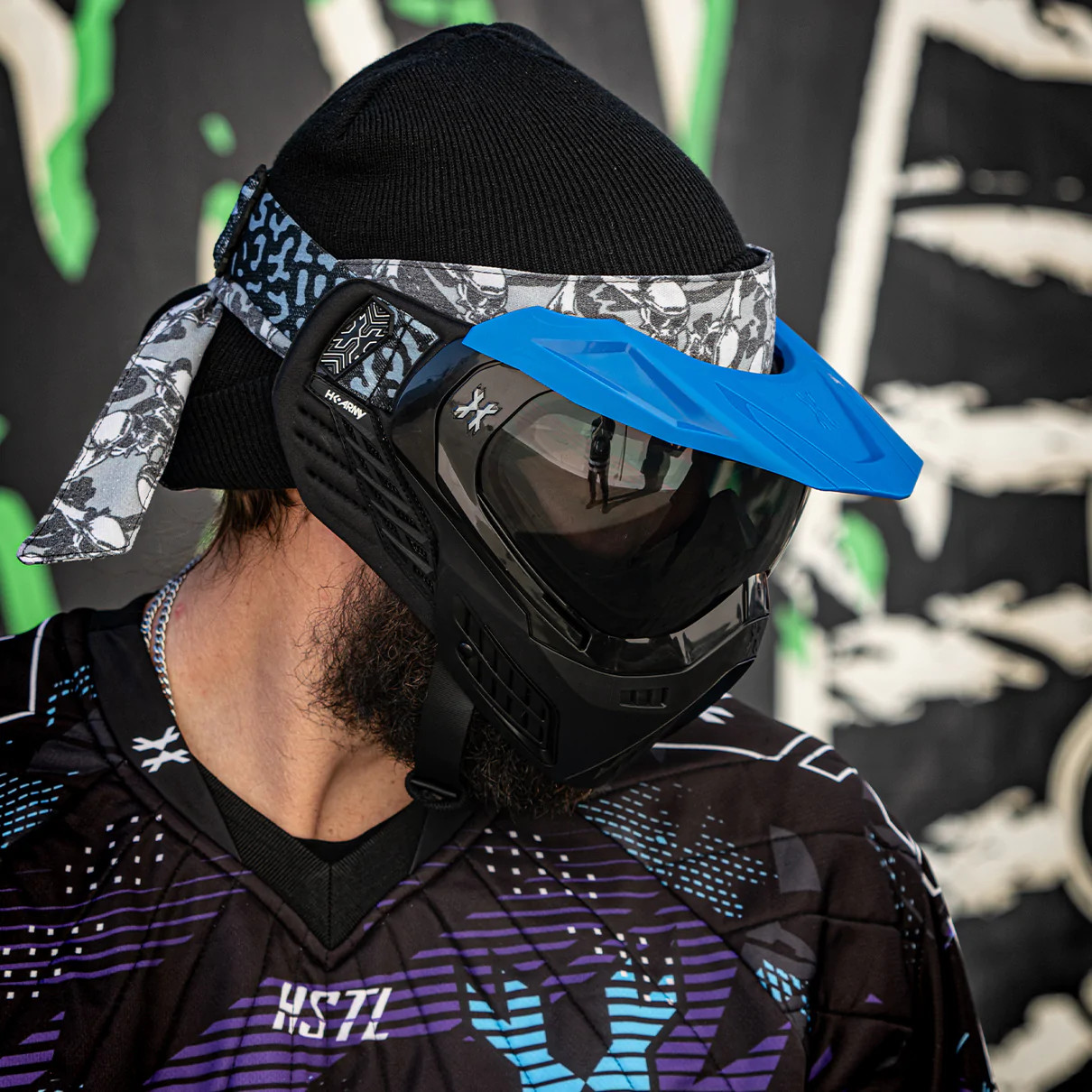 UNIVERSAL GOGGLE VISOR - BLUE - SLR/KLR/SKULL - PAINTBALL DIRECT