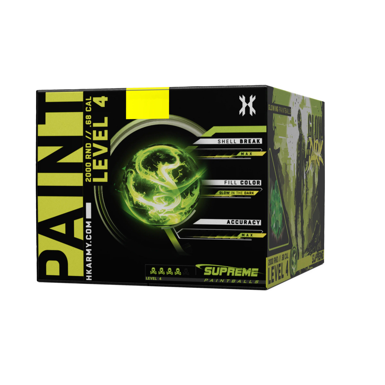 HK Army Glow-In-The-Dark Paintballs - 2000 Rounds - PAINTBALL DIRECT