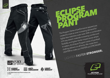 Eclipse Program Pants Black Large - PAINTBALL DIRECT