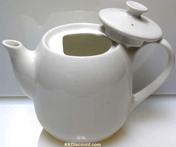 Cameo White Coffe Pot - K. K. Discount Store